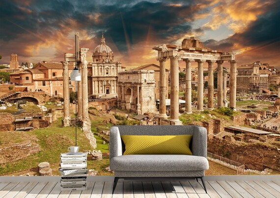 Ancient Ruins of Rome Wall Mural Photo Wallpaper UV Print | Etsy
