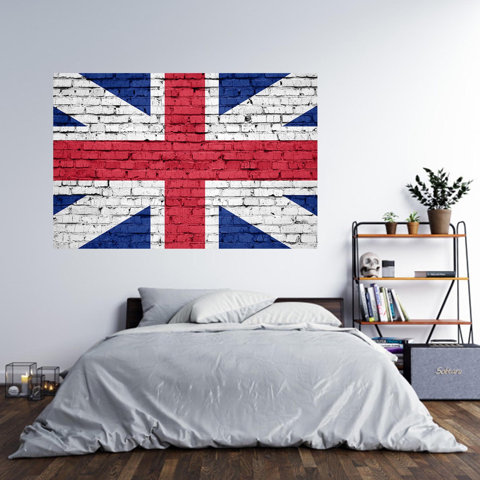 Wall Sticker Wall With British Flag Poster Self-adhesive Decal - Etsy UK