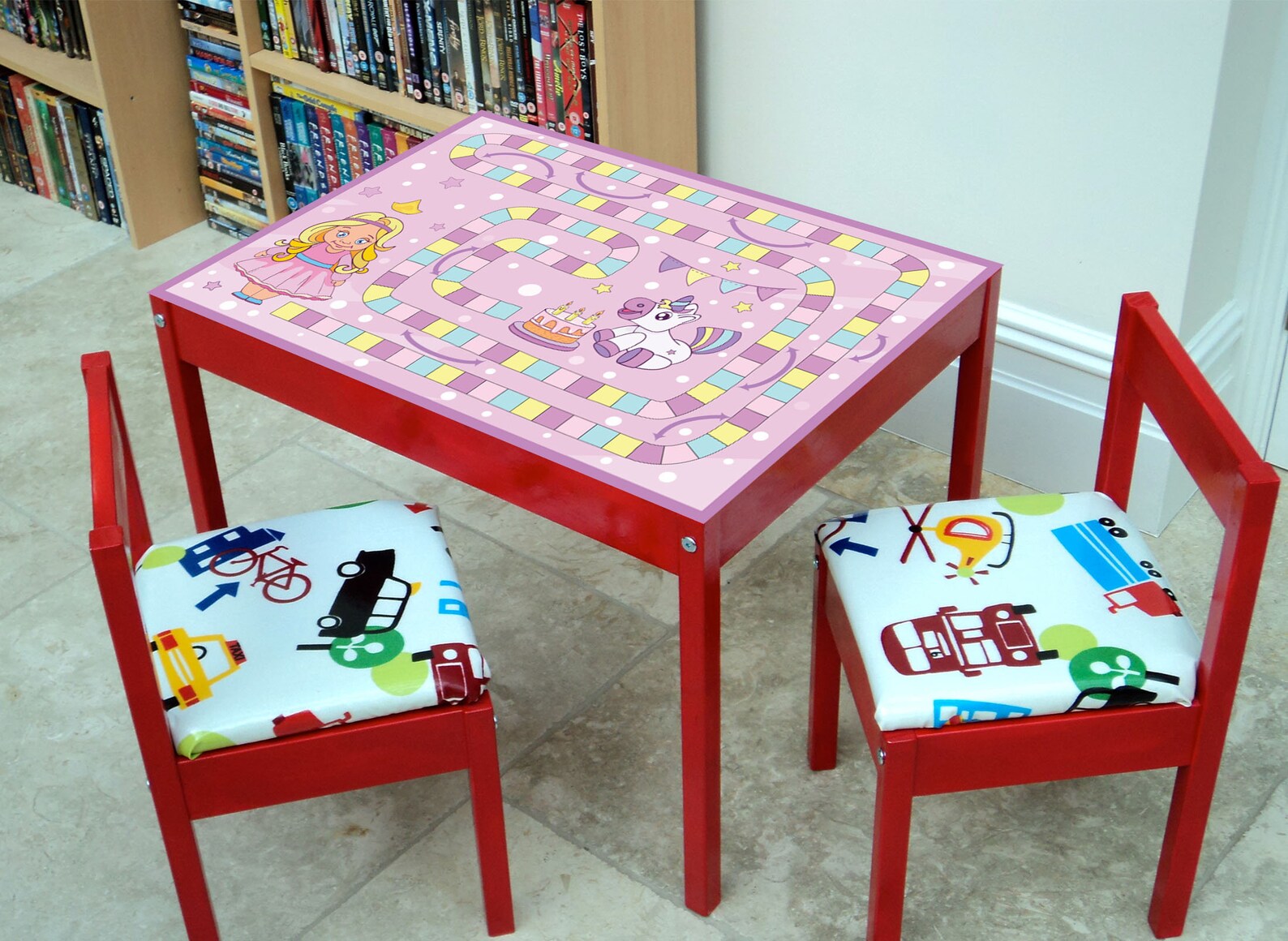 Pink Game Board for Kids Laminated Vinyl Cover Self-adhesive | Etsy