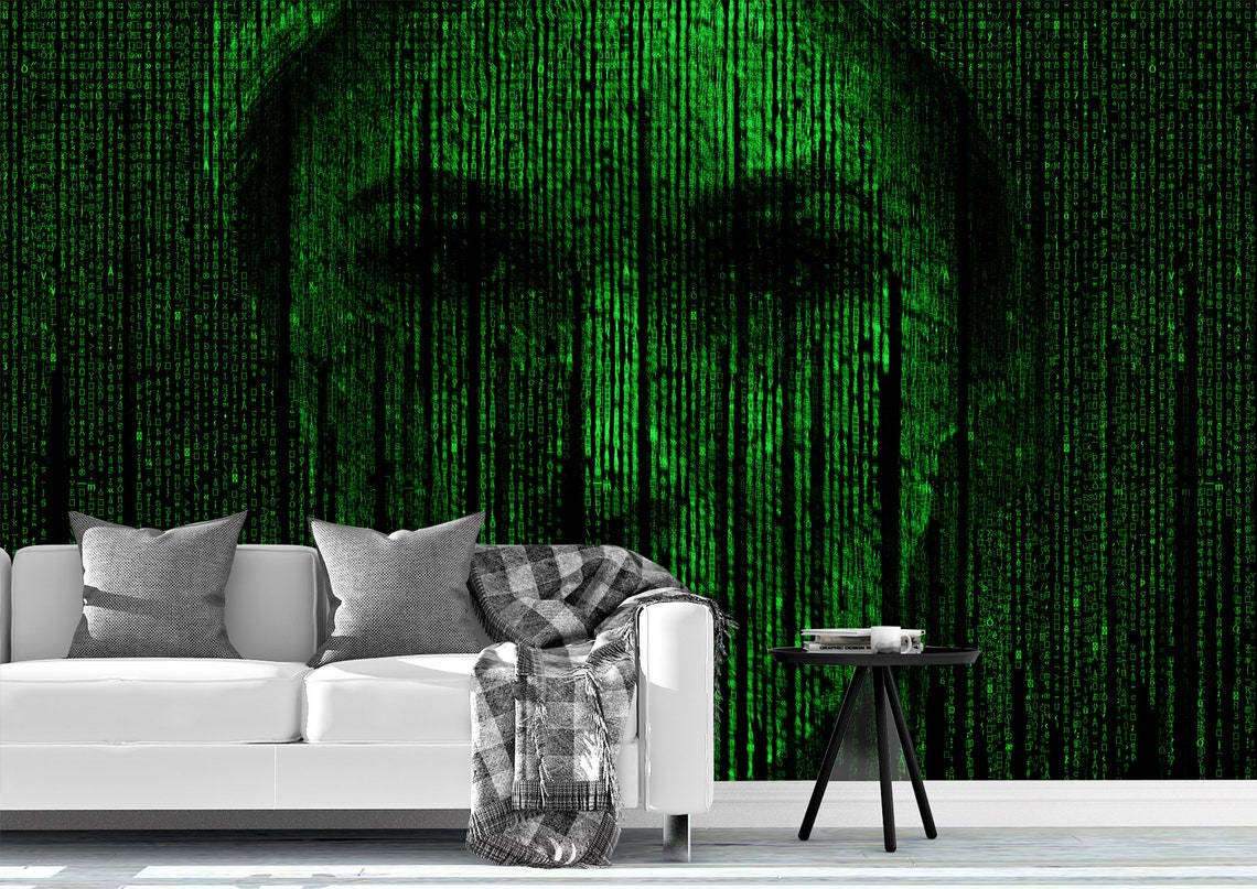 Matrix Trinity Cyber Code Wall Mural Photo Wallpaper UV Print | Etsy