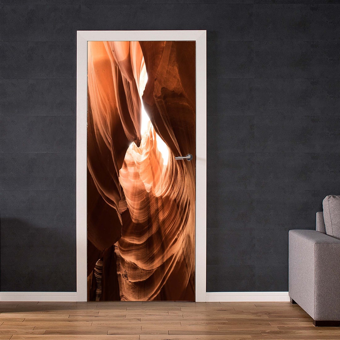 Door Vinyl Covering Desert Wilderness Vinyl for Doors Door Decoration ...