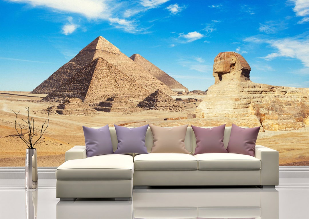 Egypt Pyramid Wall Mural Wallpaper Wall Art Peel & Stick Self Adhesive ...