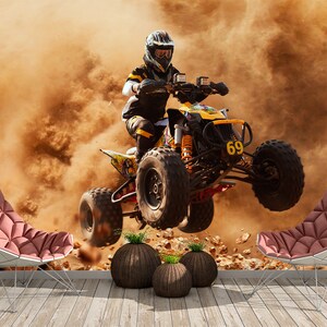 Quad Jump Wall Mural Wallpaper Wall Art Peel & Stick Self Adhesive ...