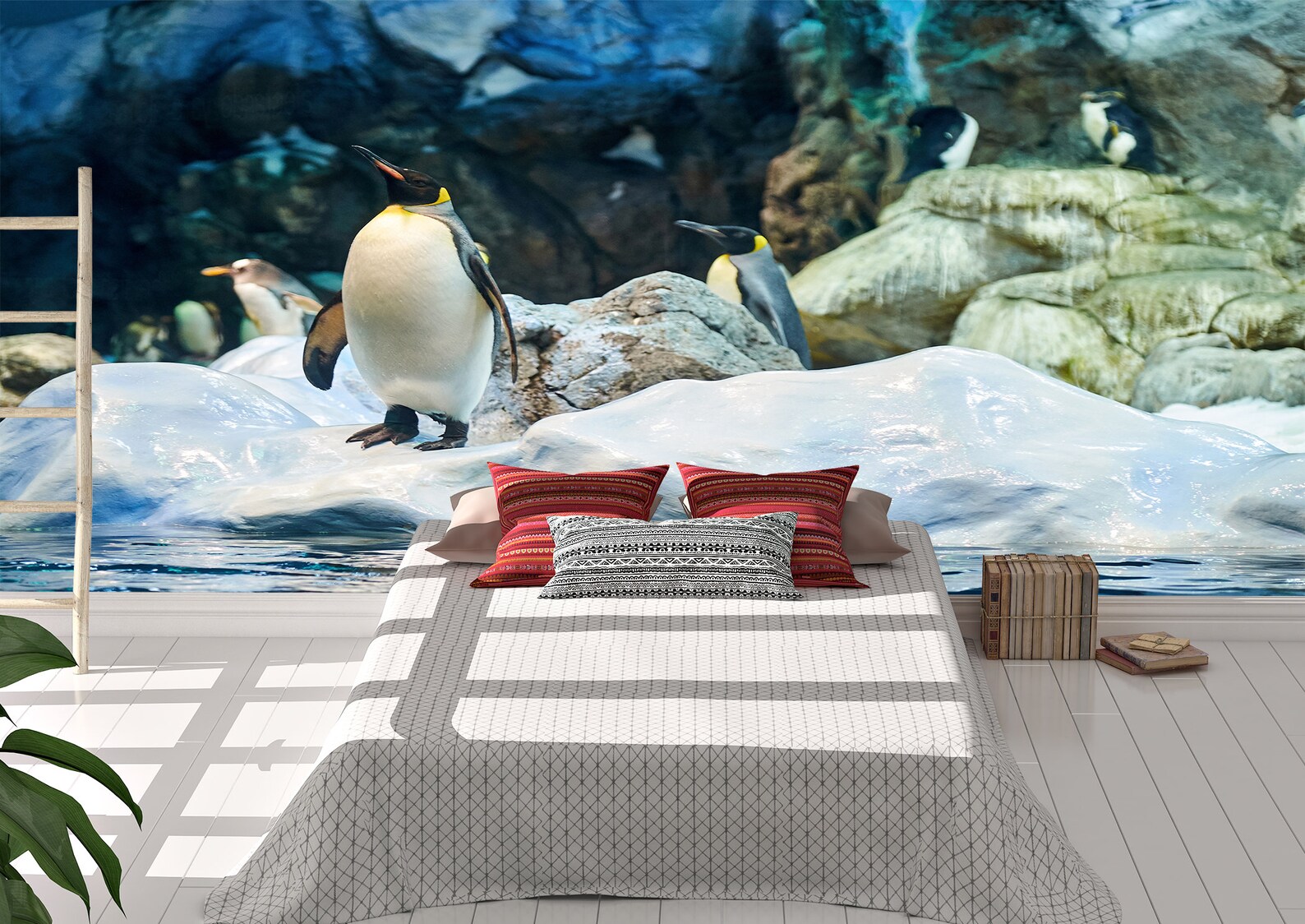 Penguin Family Nature Life Wall Mural Photo Wallpaper UV Print | Etsy