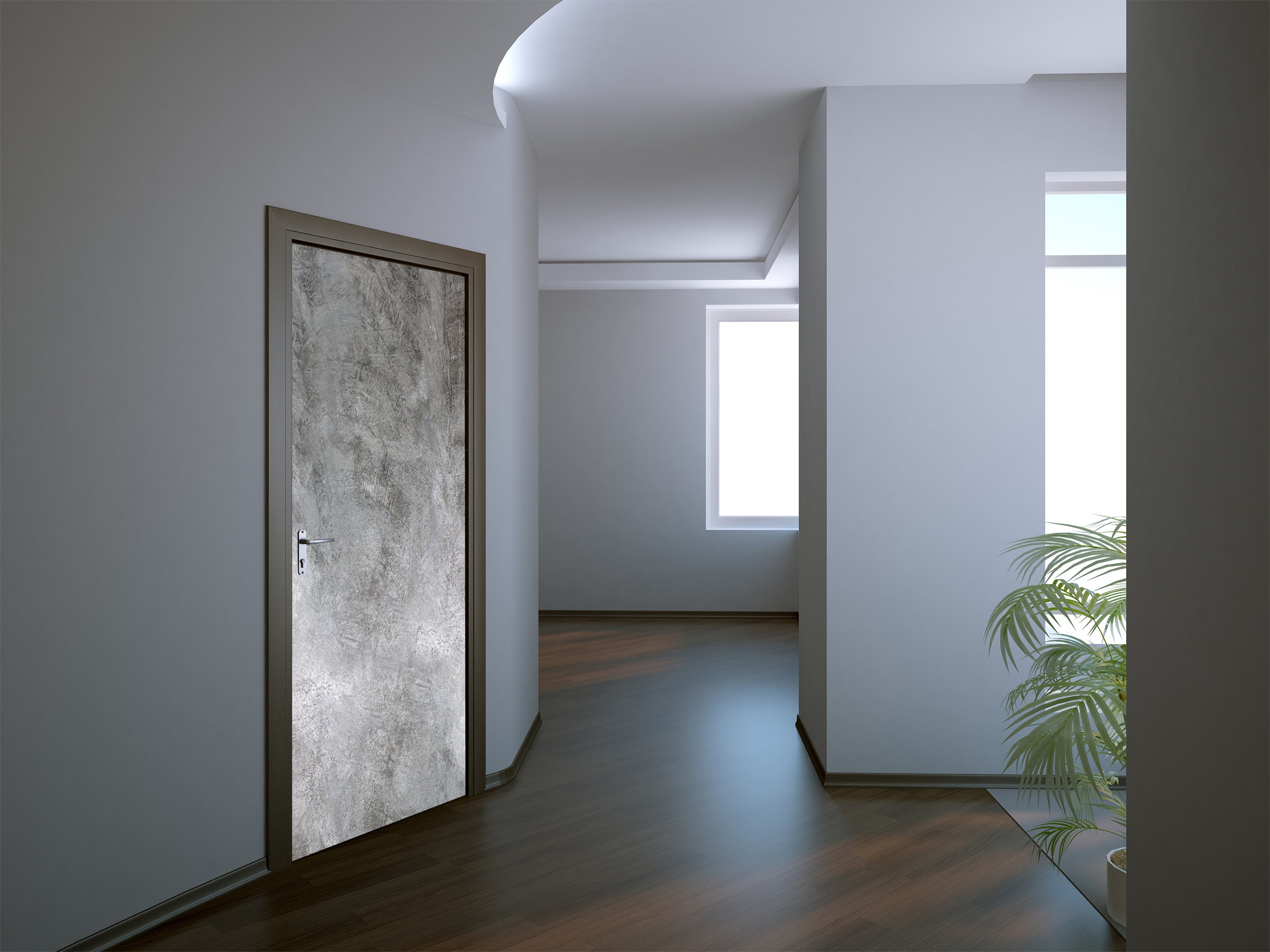 Modern Concrete Self-Adhesive Door Cover Sticker sold by Jenica ...