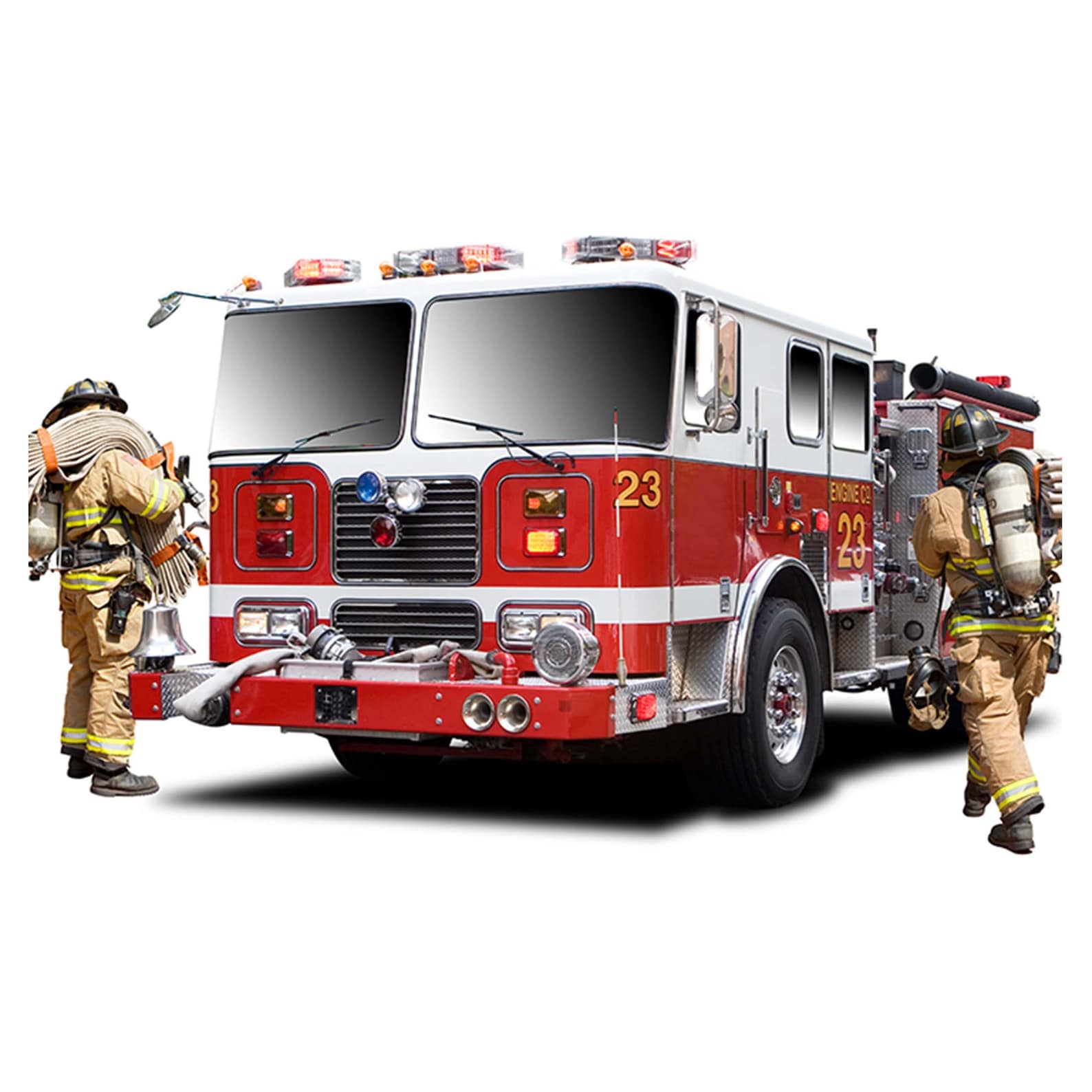 Wall Sticker Fireman Fire Truck Car Poster Self-adhesive Decal - Etsy
