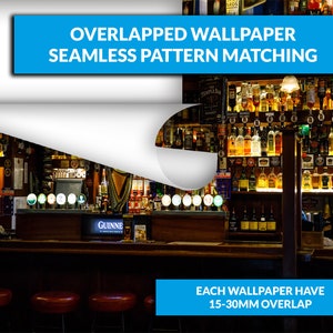 English Pub Wallpaper Photo Wall Mural: UV Print Decal Wall Art Décor ...