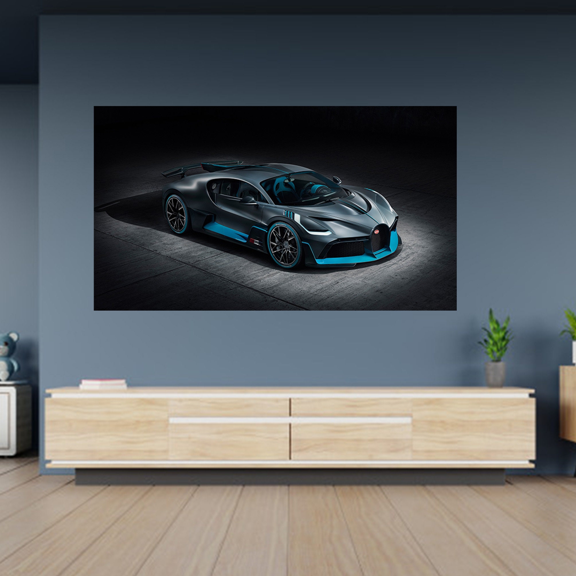 Wall Sticker Bugatti Veyron Sport Super Car Poster Self | Etsy
