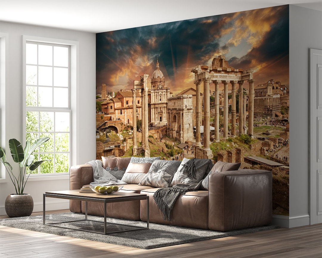 Roman Forum Aerial Mural: Vinyl Decor for Offices & Living Self ...