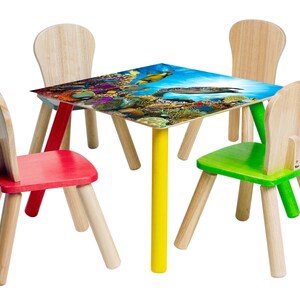 Ocean Turtle Fish Laminated Vinyl Cover Self-adhesive for Desk and ...