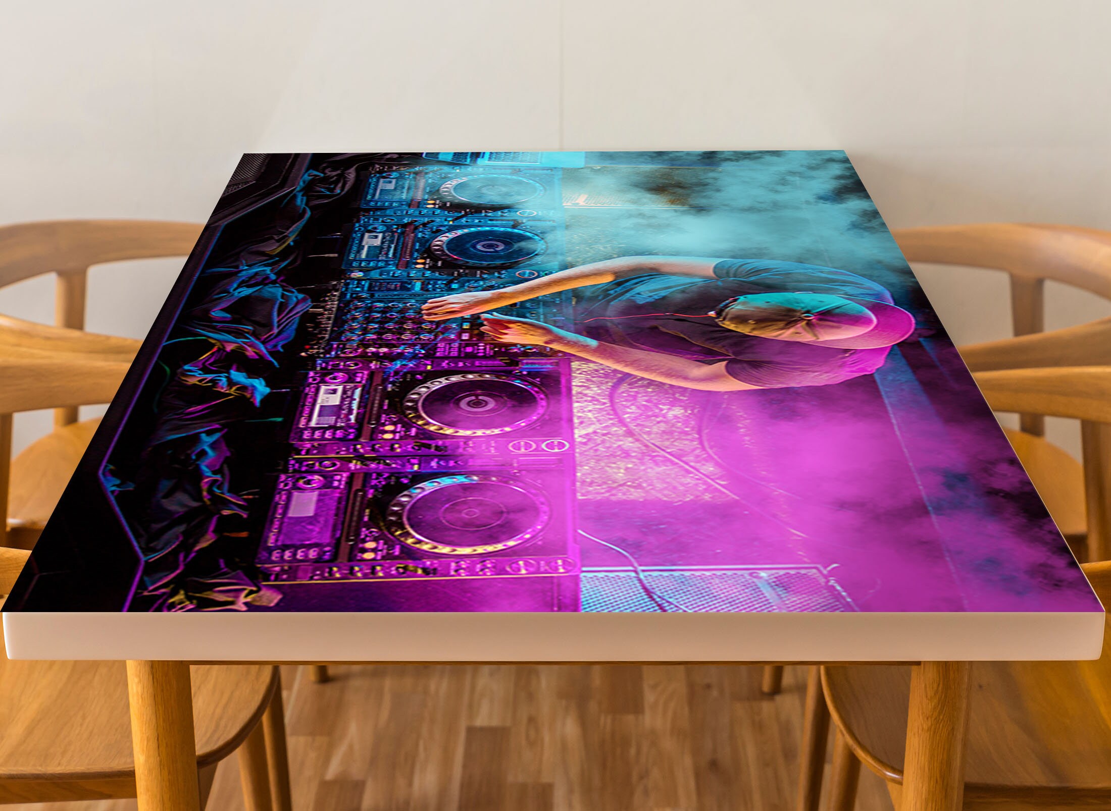 DJ in Front of Console Laminated Vinyl Cover Self-Adhesive for | Etsy