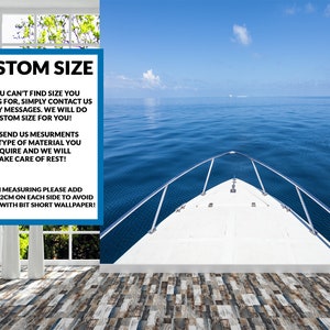 Front Ship Cruise Ocean Wallpaper Photo Wall Mural: UV Print Decal Wall ...