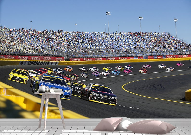 Nascar Race Theme View Wall Mural Photo Wallpaper UV Print - Etsy