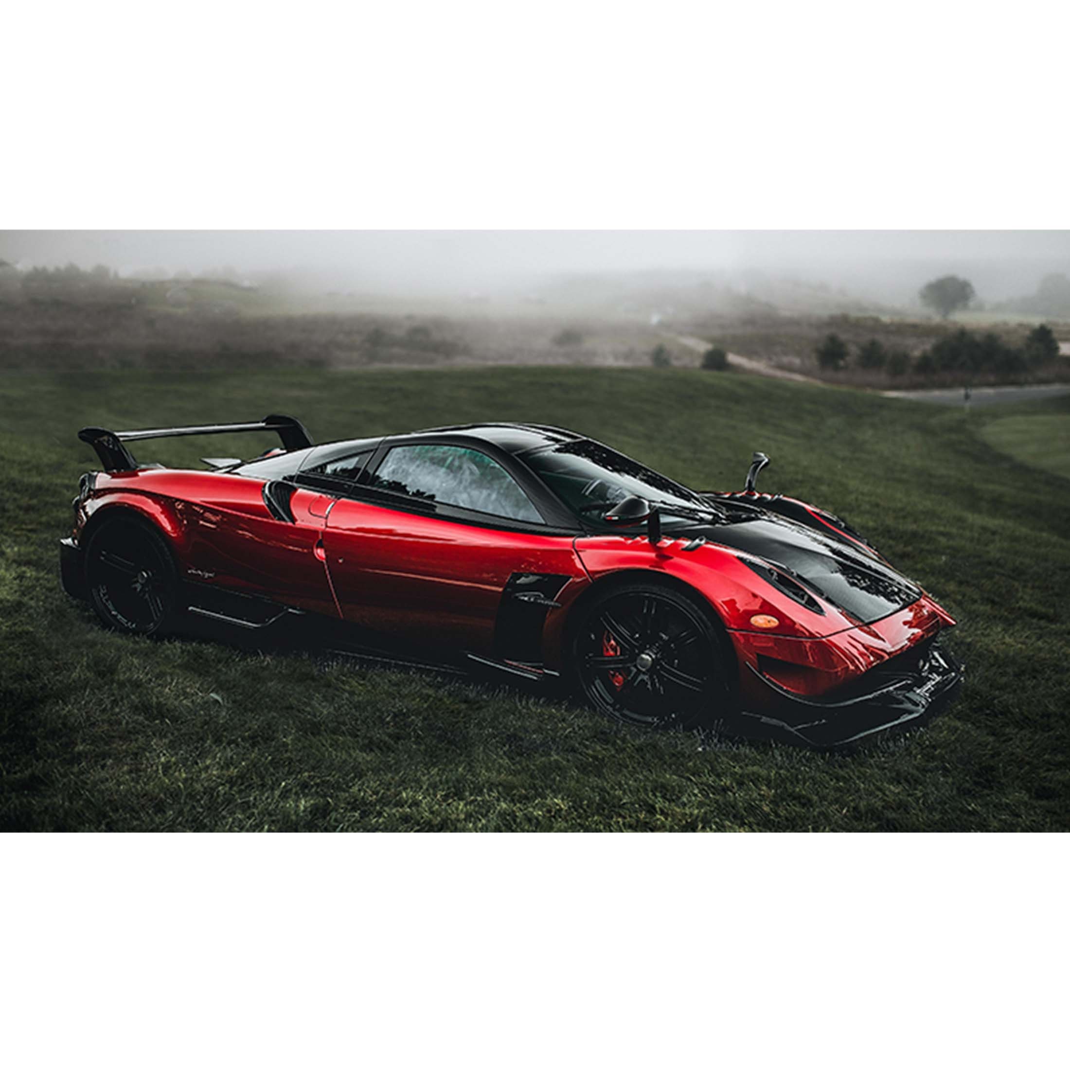 Wall Sticker Red Pagani Sports Car Poster Self Adhesive Art | Etsy