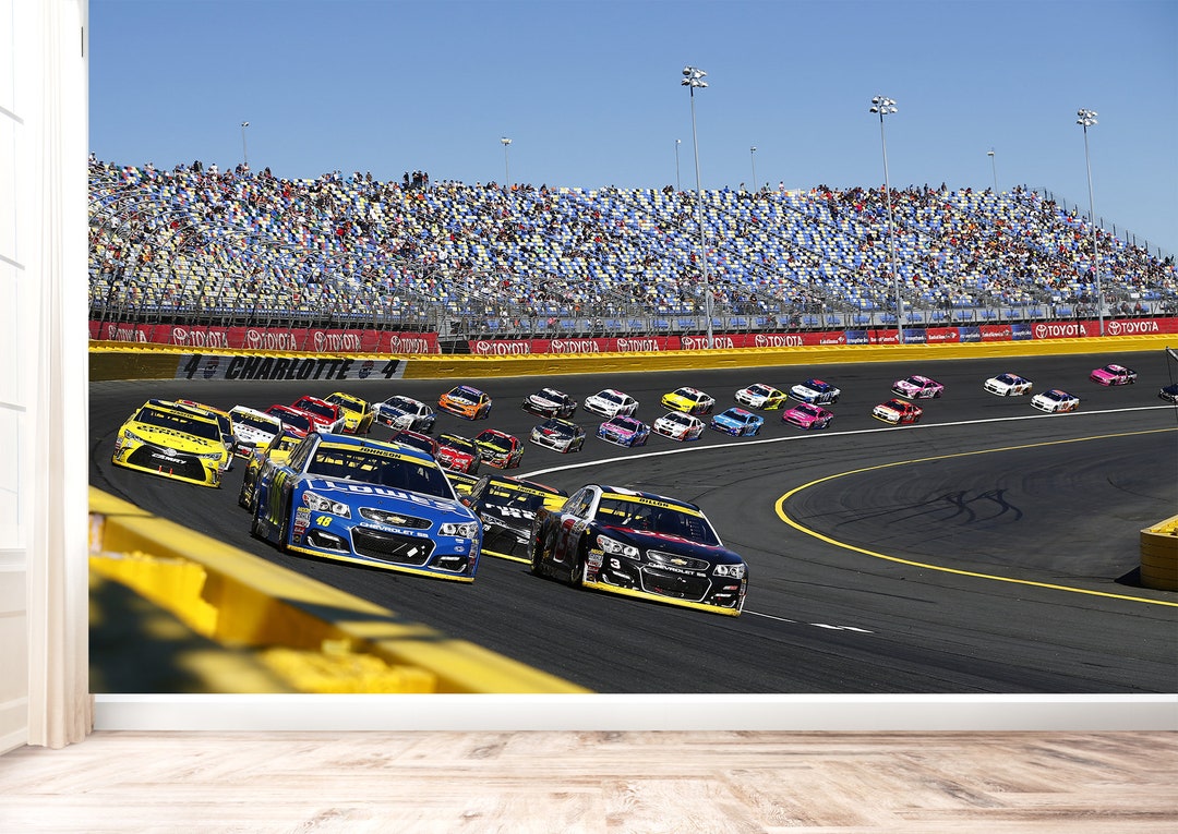 Nascar Race Theme View Wall Mural Photo Wallpaper UV Print Decal Art ...