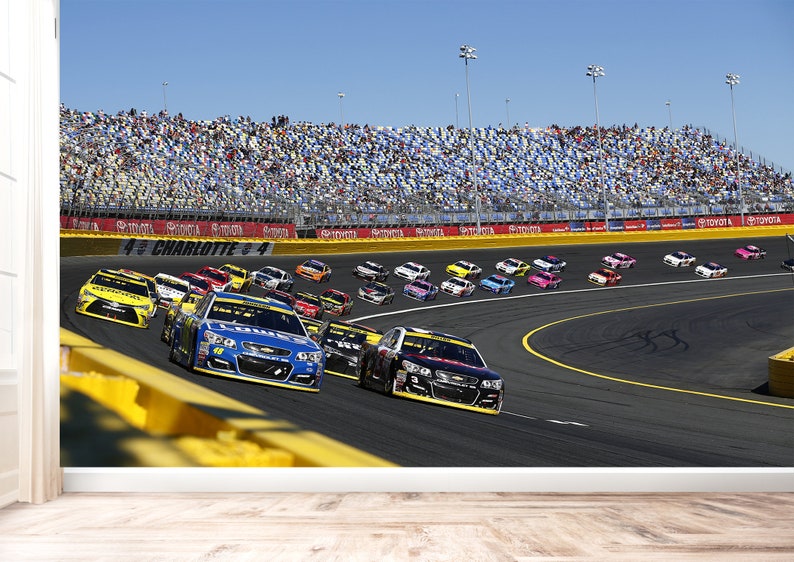 Nascar Race Theme View Wall Mural Photo Wallpaper UV Print - Etsy