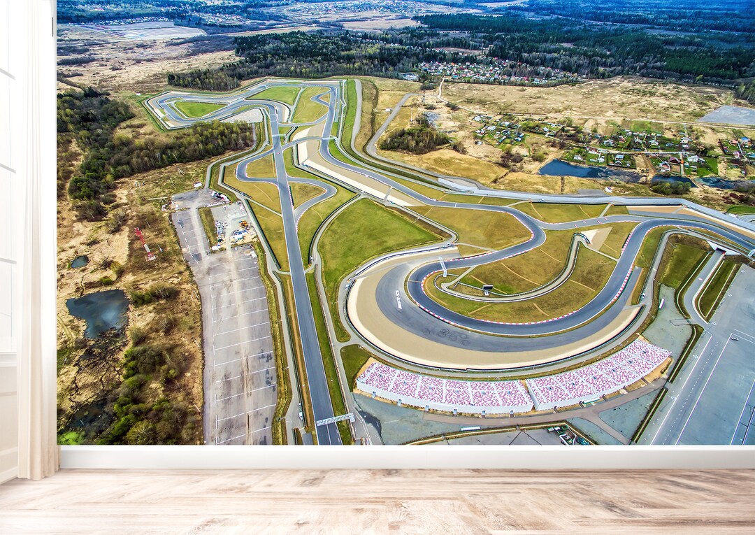 Sport Race Track Theme Wall Mural Photo Wallpaper UV Print Decal Art ...