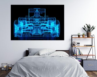 F1 Art Deco Poster - Etsy UK