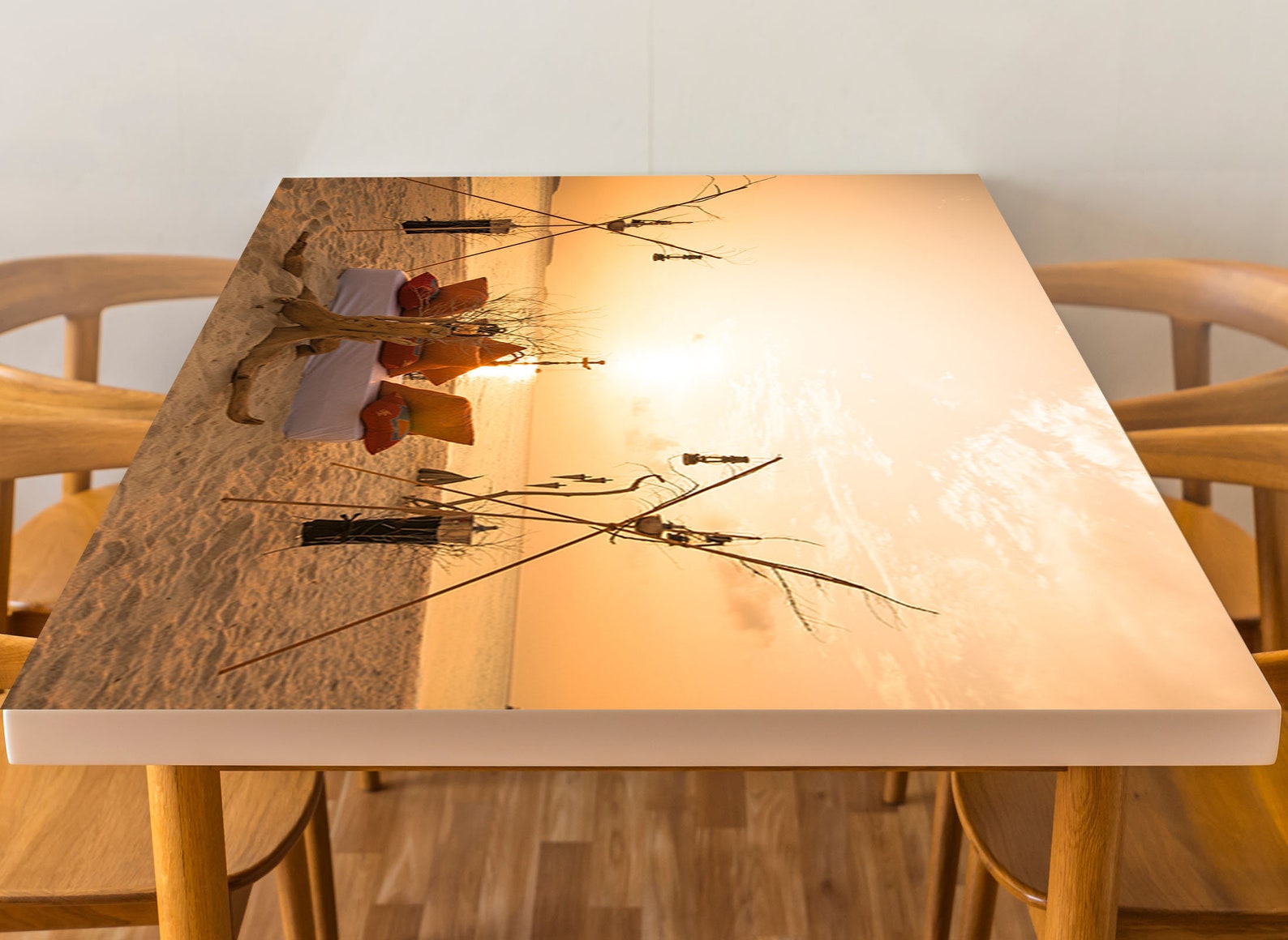 Sunset Beach Ocean Laminated Vinyl Cover Self-adhesive for | Etsy