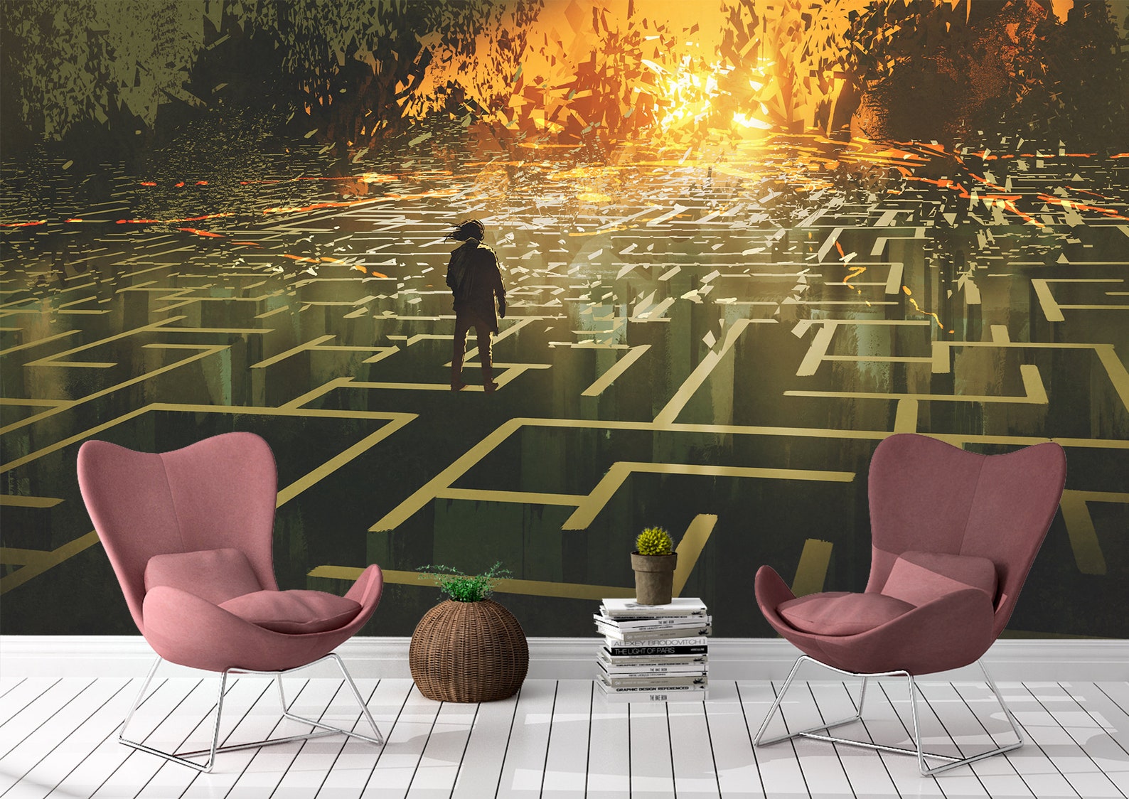 Game Maze Wall Mural Wallpaper Wall Art Peel & Stick Self - Etsy