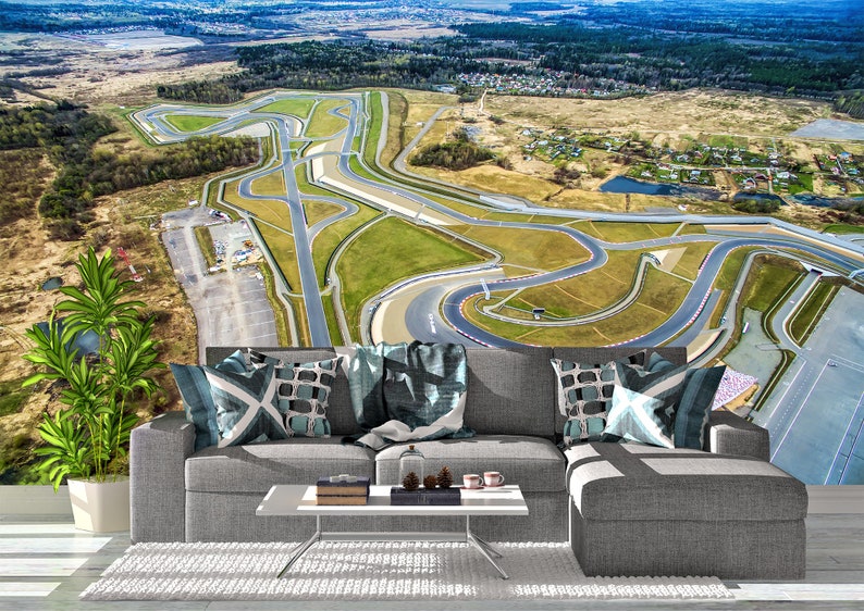 Sport Race Track Theme Wall Mural Photo Wallpaper UV Print - Etsy