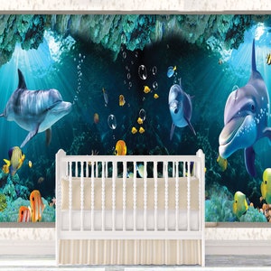 Underwater Fishes Live Theme Wall Mural Photo Wallpaper UV - Etsy UK