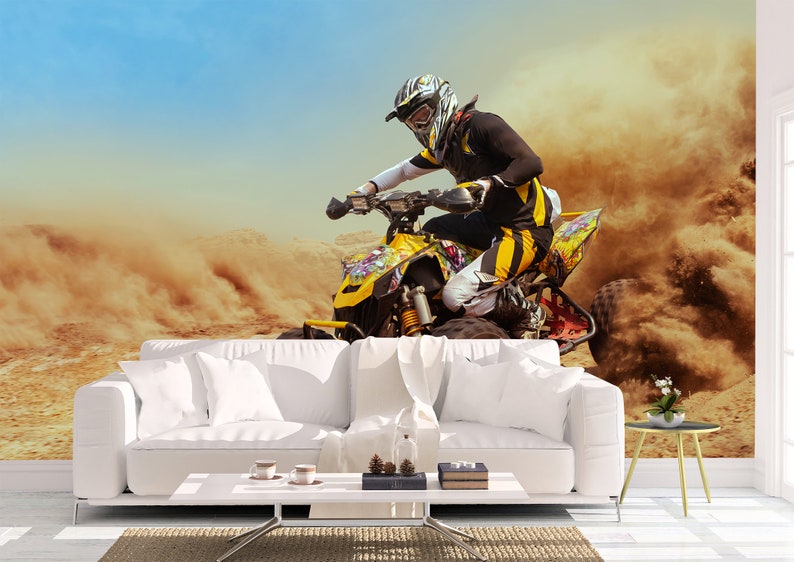 Ride a Quad Bike Wall Mural Wallpaper Wall Art Peel & Stick - Etsy