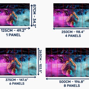 DJ Mix Console Wallpaper Mural: Self-adhesive DJ Equipment With Vibrant ...