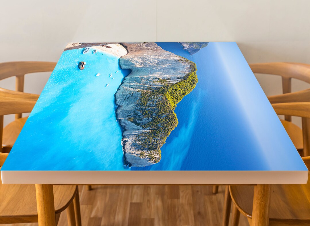 Ocean Island View Laminated Vinyl Cover Self-adhesive for Desk - Etsy
