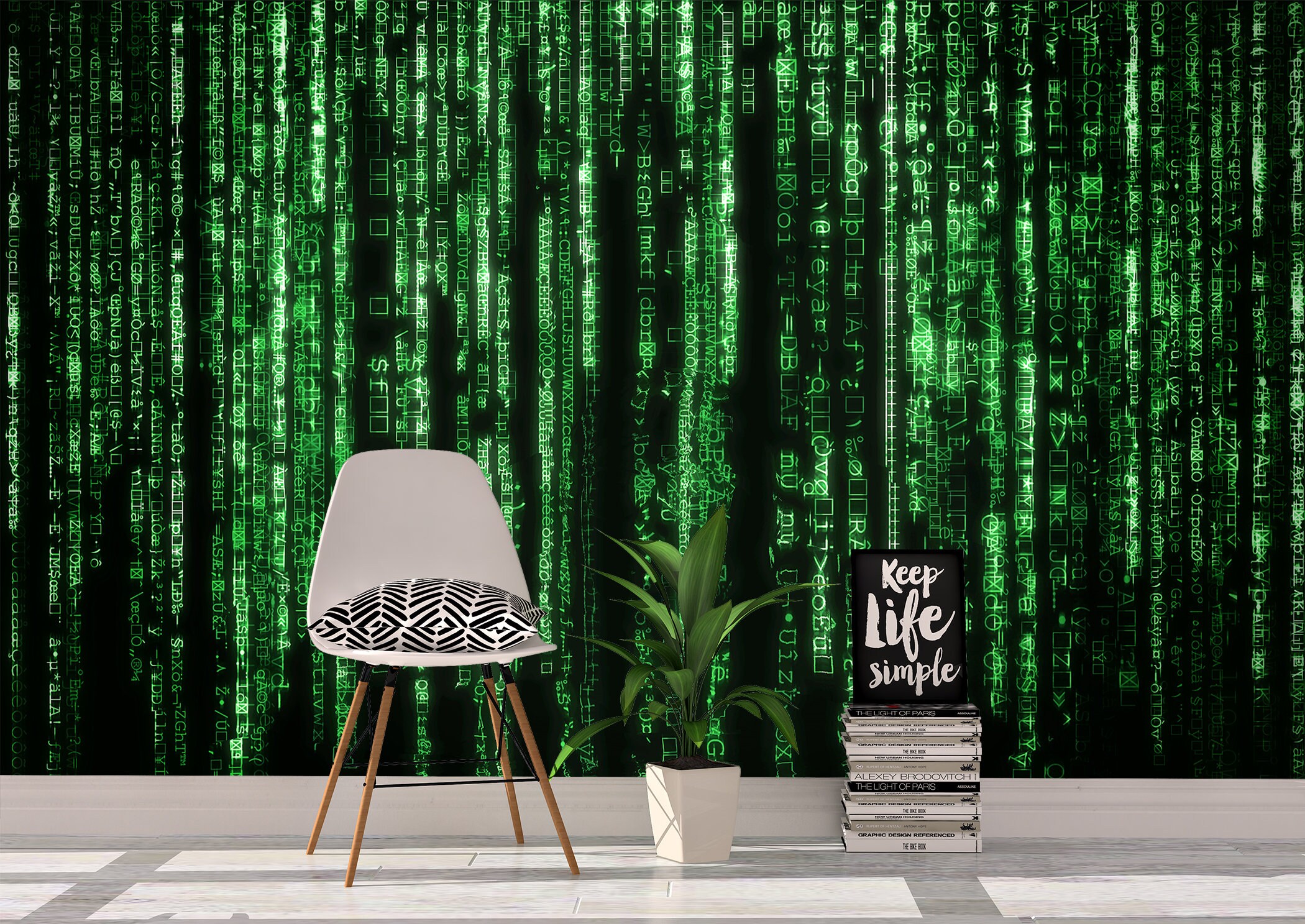 Matrix Iconic Green Code Wall Mural Photo Wallpaper UV Print | Etsy UK