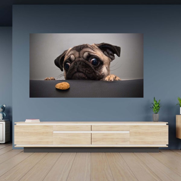 Funny Mops Poster - Etsy