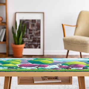 Cartoon Trees Table Sticker Self Adhesive Vinyl Waterproof Desk Vinyl ...