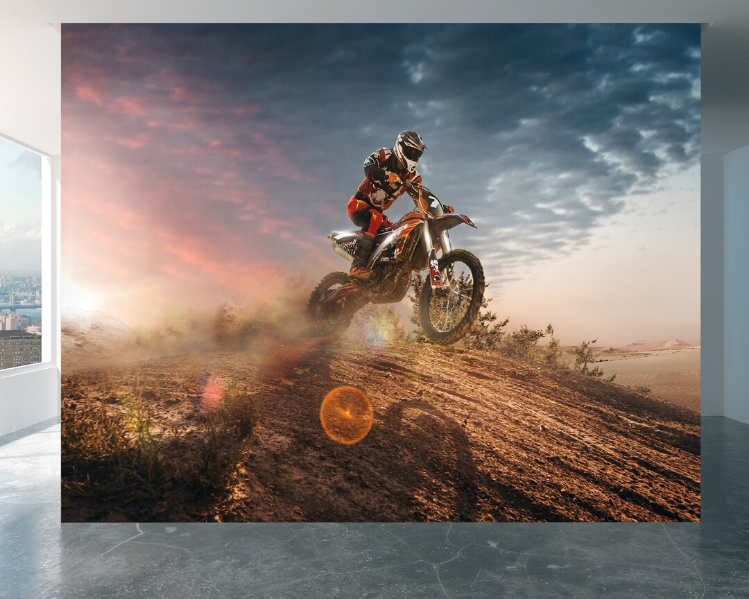 Fox Racing Motocross Wallpaper: Wall Decor for Office and Home ...