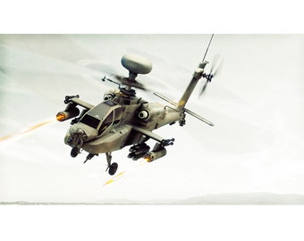 Apache Helicopter Poster - Etsy