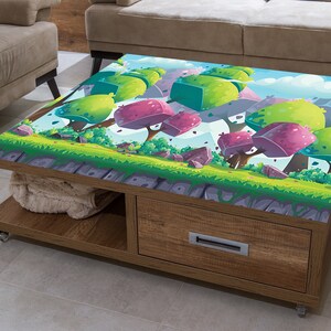 Cartoon Trees Table Sticker Self Adhesive Vinyl Waterproof Desk Vinyl ...