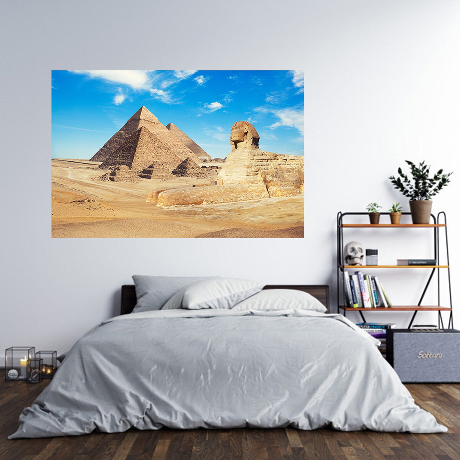 Wall Sticker Pyramid & Sphinx Theme Poster Self Adhesive Art | Etsy