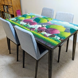 Cartoon Trees Table Sticker Self Adhesive Vinyl Waterproof Desk Vinyl ...