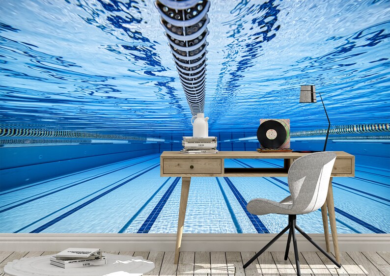 Swimming Pool Underwater View Wall Mural Photo Wallpaper UV | Etsy