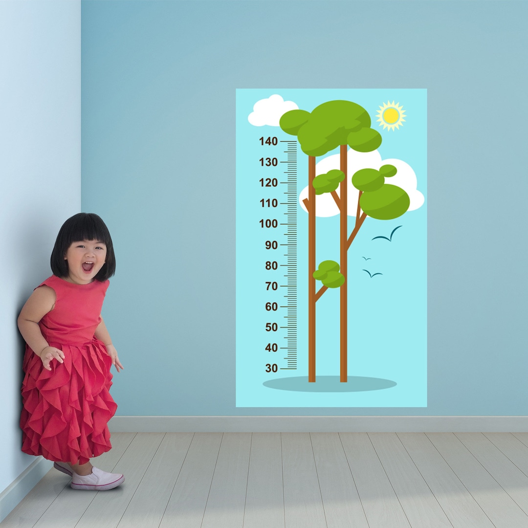 Height Chart for Kids Vinyl Decal Kids Room Decor Kids Height Ruler ...
