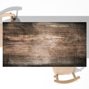 Dark Wood Texture Laminated Self Adhesive Vinyl Table Desk Art | Etsy UK
