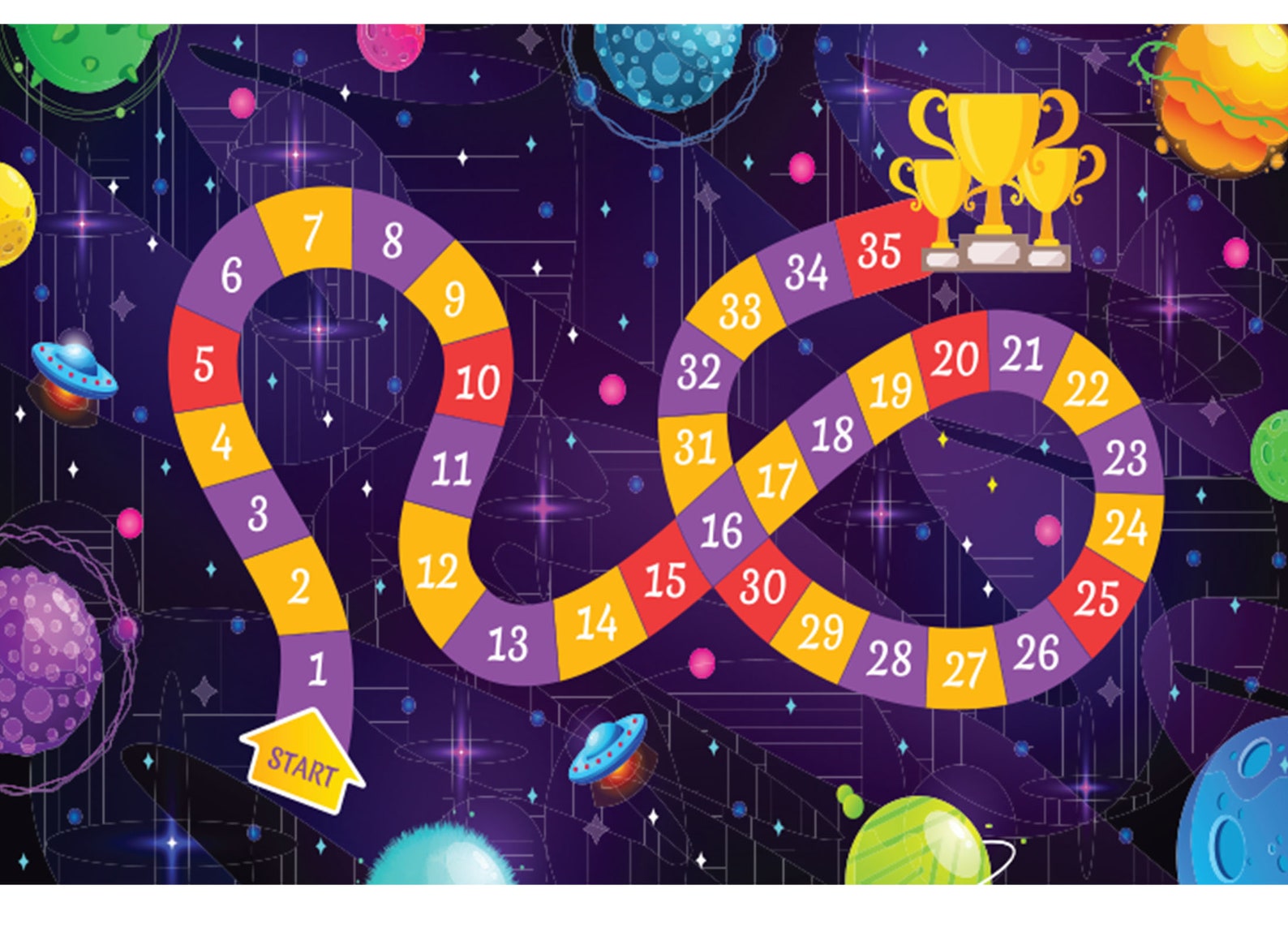 Galaxy Game Board for Kids Laminated Vinyl Cover Self-adhesive - Etsy