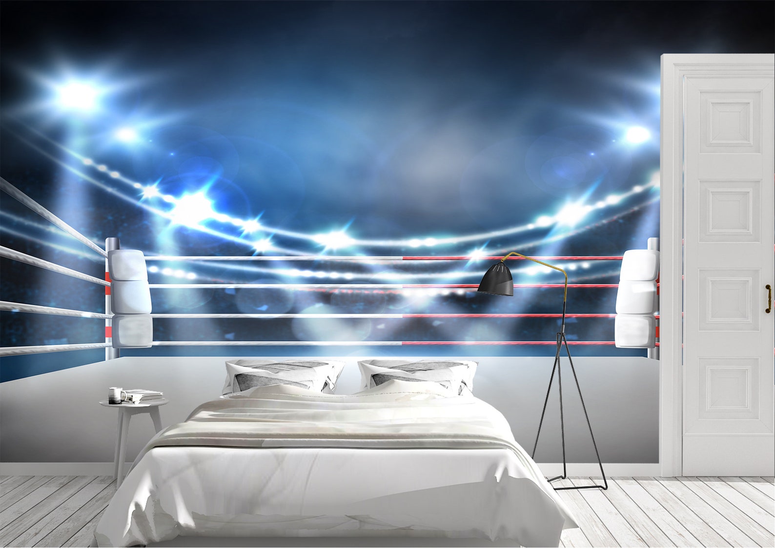 Boxing Ring With Spotlights. Wall Mural Photo Wallpaper UV - Etsy