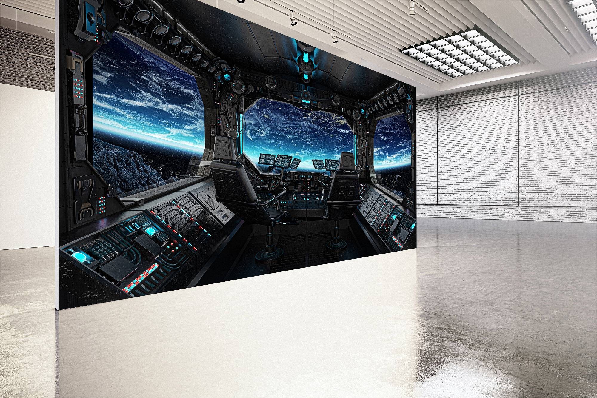 Cockpit Starship Galaxy Wallpaper Peel and Stick Wallpaper - Etsy