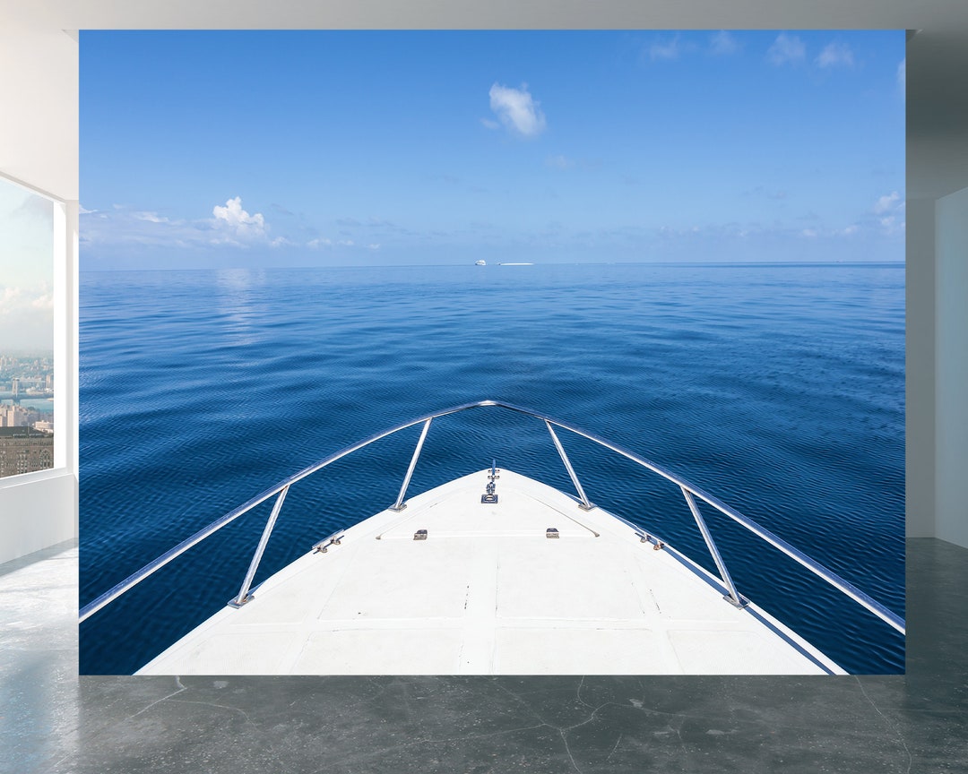 Front Ship Cruise Ocean Wallpaper Photo Wall Mural: UV Print Decal Wall ...