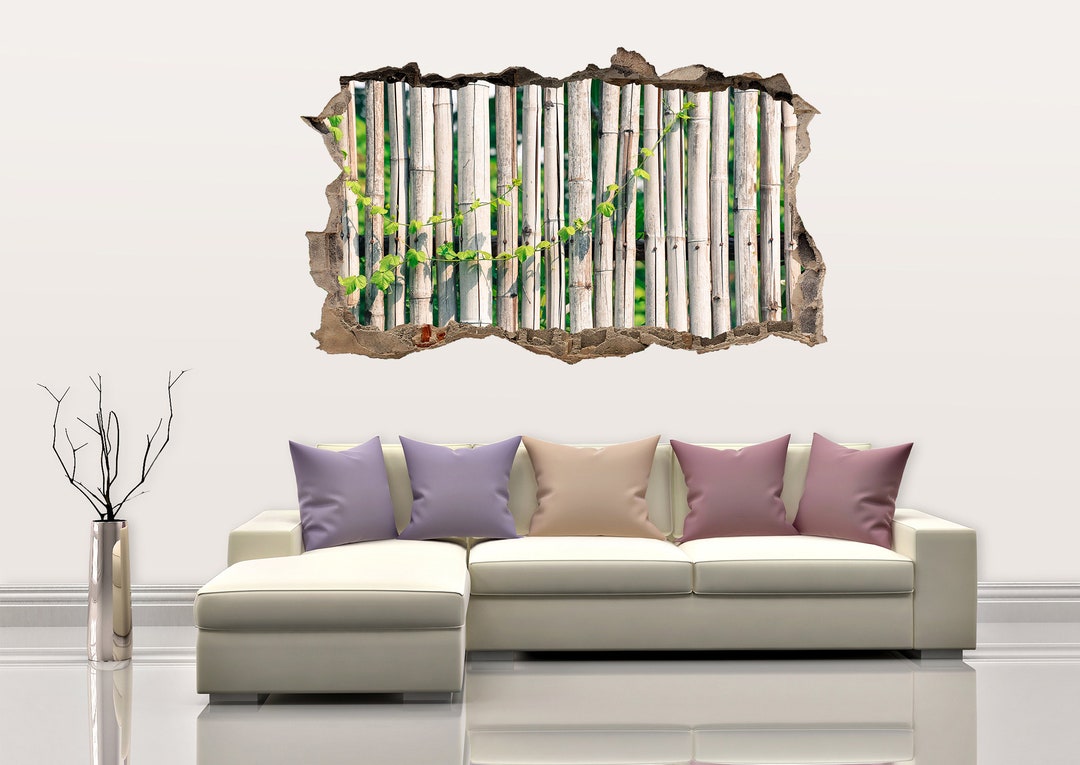 Floral Wall Art Peel and Stick Wall Decal Vinyl Stickers Decor Wall ...