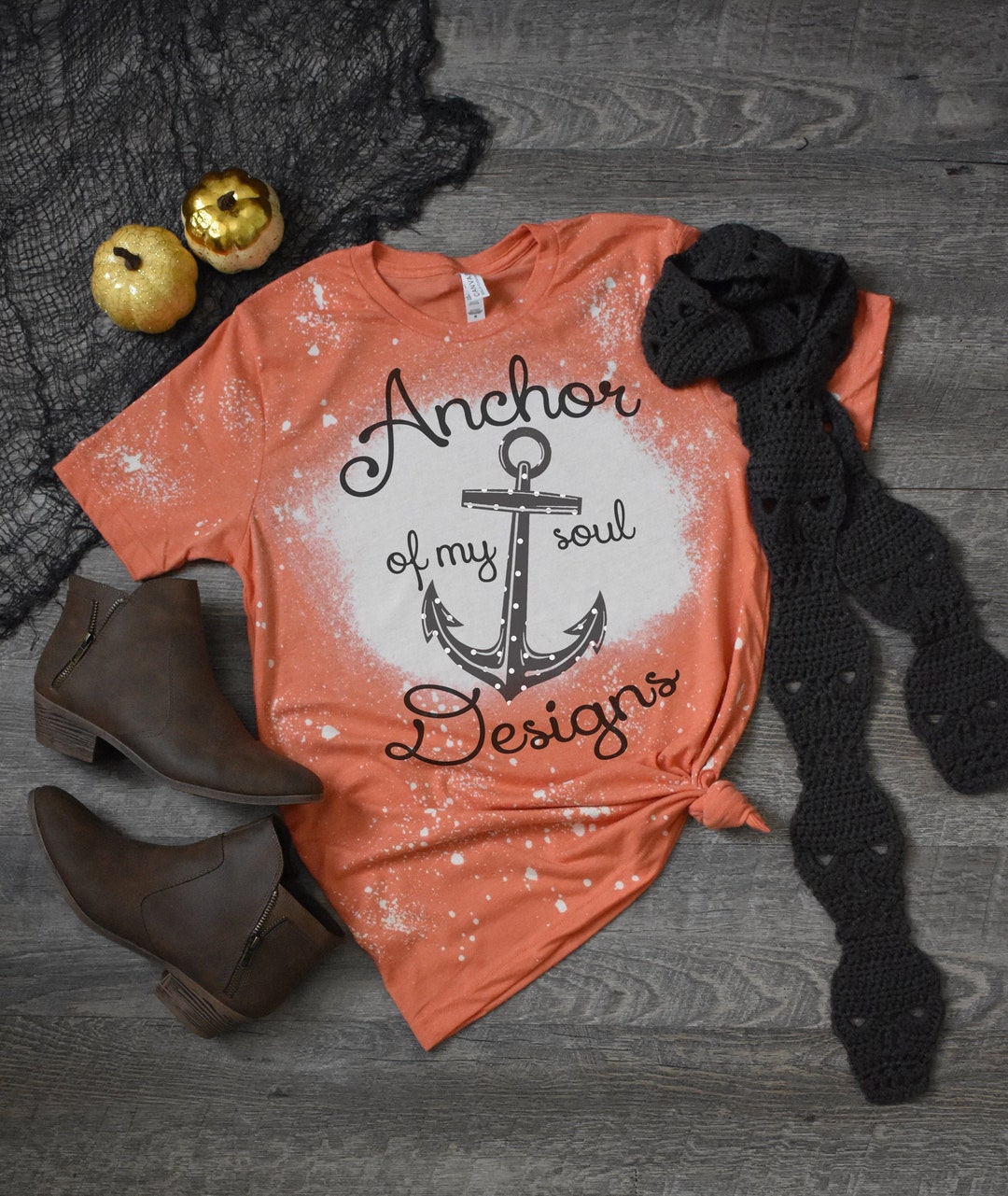 Heather Orange Bleached Tee Digital Download Unisex Bleached - Etsy