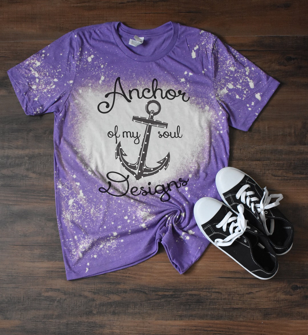 Heather Team Purple Bleached Tee Digital Download, Unisex Bleached Tee ...
