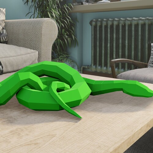 SNAKE PAPERCRAFT Template Diy 3D Paper Craft Pdf Downloadabe - Etsy