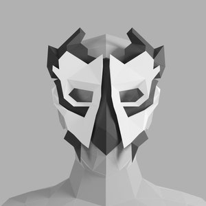 Mech Halfmask PAPERCRAFT MASK PDF Pattern, Bird 3D Costume, Printable ...