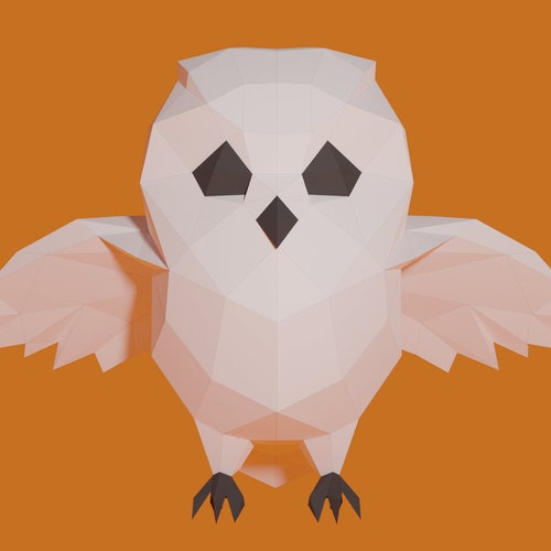 Cute OWL PAPERCRAFT Template Diy 3D Paper Craft Pdf - Etsy